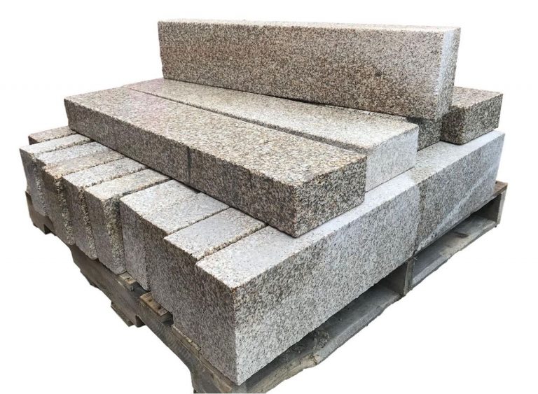 Gold Granite Kerb – Bush Hammered Finish | Castle Paving