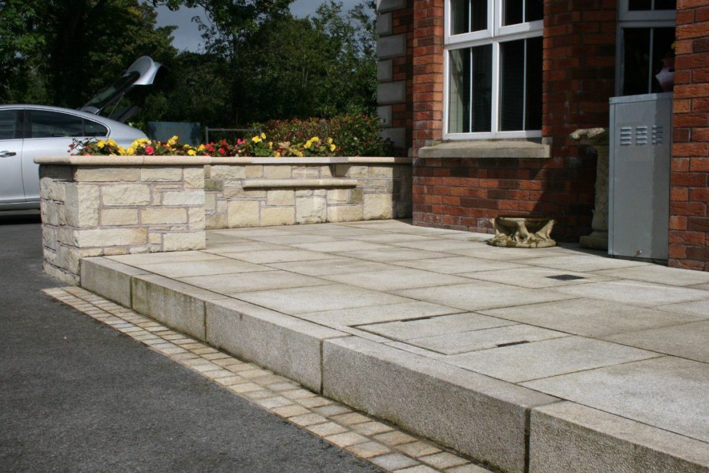 Gold Granite Kerb – Bush Hammered Finish | Castle Paving
