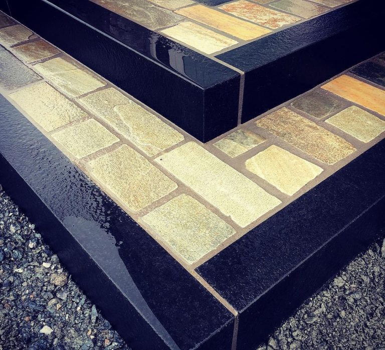 Black Basalt Kerbs – Flamed | Castle Paving